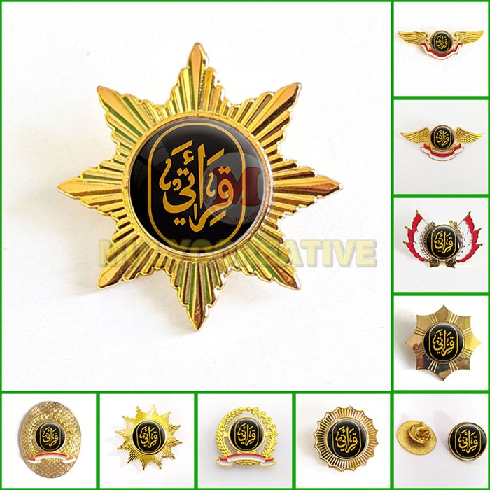 Jual Pin Qiraati Pin Bros Wing Logo TPQ Qiroati Hitam Orange – pesan ...