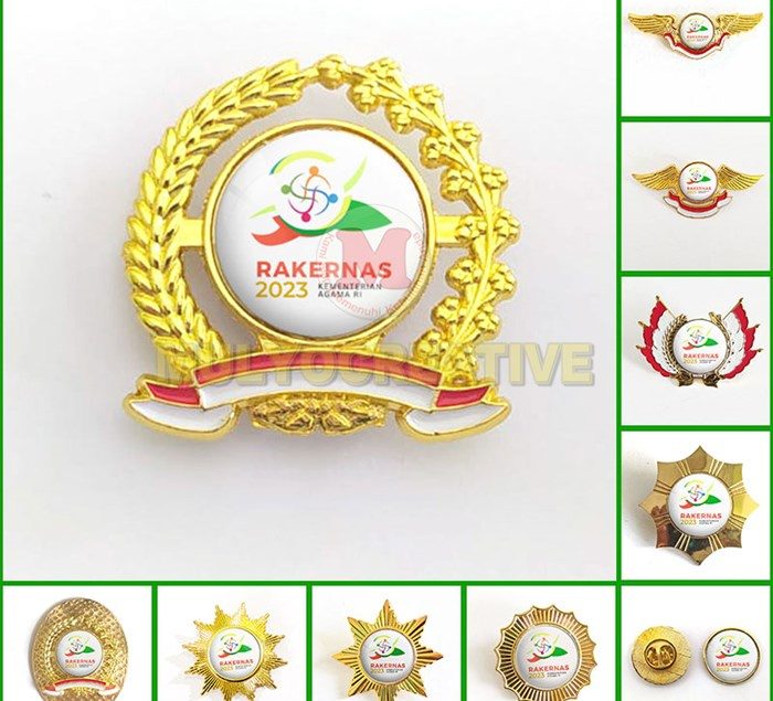 Beli Pin Rakernas Bros Wing Rakernas 2023 Logo Rakernas Bahan Cor ...