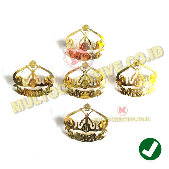 Pin Bros Lapas Samapta Lencana Logo Lapas Samapta Bahan Kuningan ...