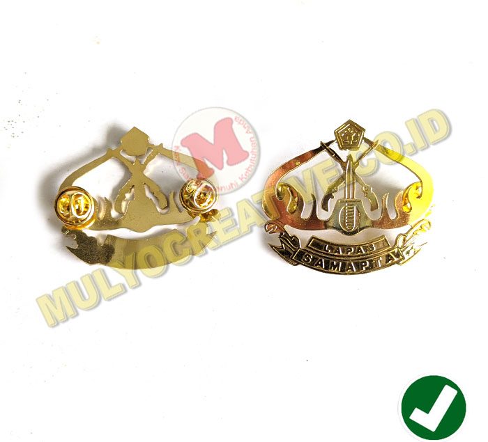 Pin Bros Lapas Samapta Lencana Logo Lapas Samapta Bahan Kuningan ...