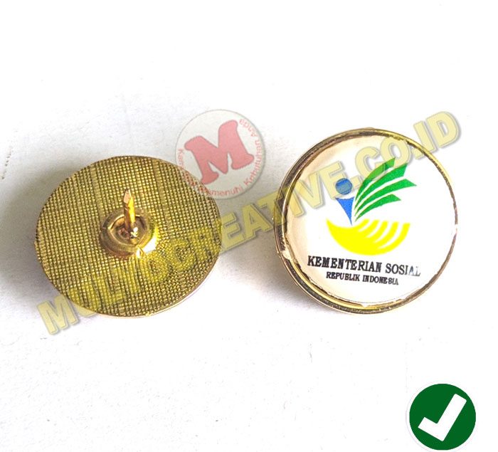 Bros Pin Kementerian Sosial Pin Logo Custom Bentuk Bulat Murah – pesan ...
