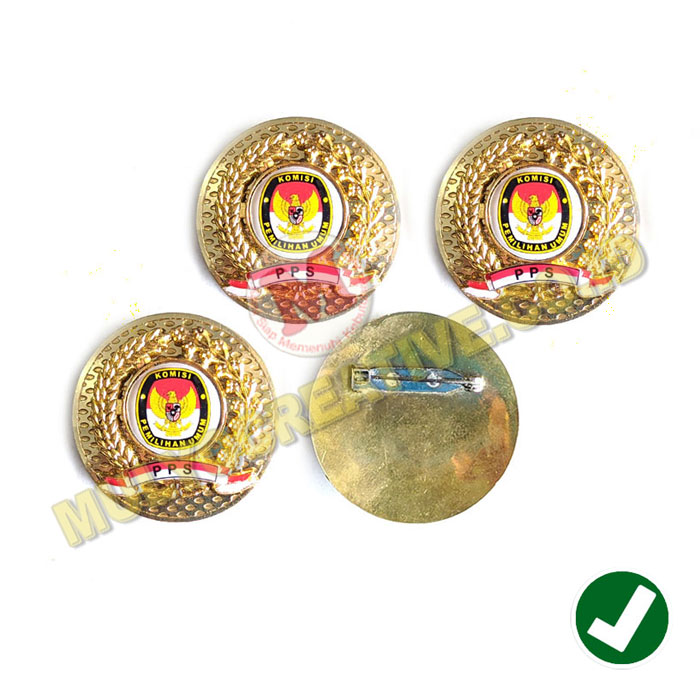 Lencana Pin Panitia Pemilihan Pin Bros KPU Model Bulat Murah – pesan ...