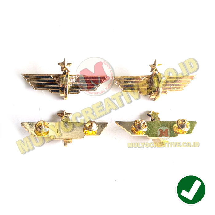 Wing Masinis Atribut Kerja Bintang 1 – pesan name tag lencana pin ...