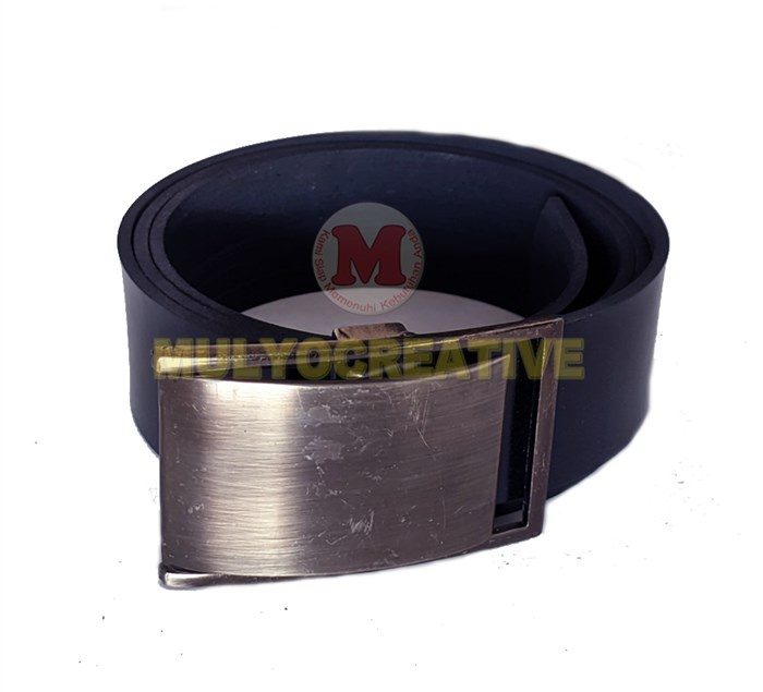 Pesan Sabuk Gesper Polos Hitam – Ikat Pinggang Polos – pesan name tag ...