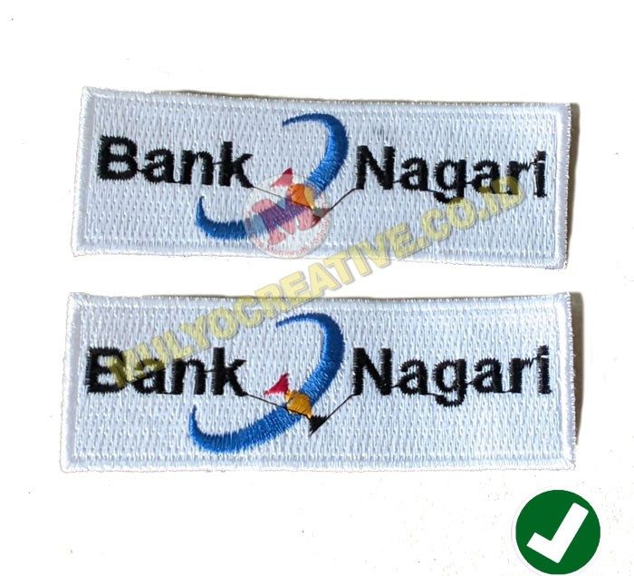 Jual Bordir Murah Bordir Bank Nagari – Bordir Logo Bank Nagari Bordir ...