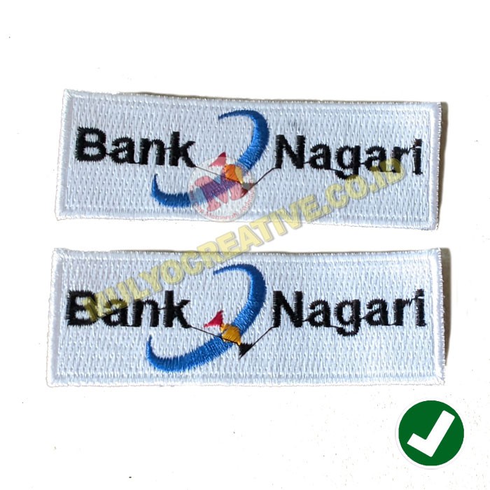 Jual Bordir Murah Bordir Bank Nagari – Bordir Logo Bank Nagari Bordir ...