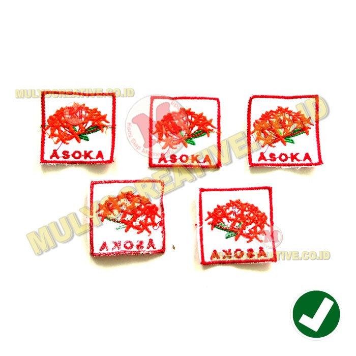 Pesan Bordir Tanda Regu Pramuka – Tanda Regu Bunga Asoka Atribut ...