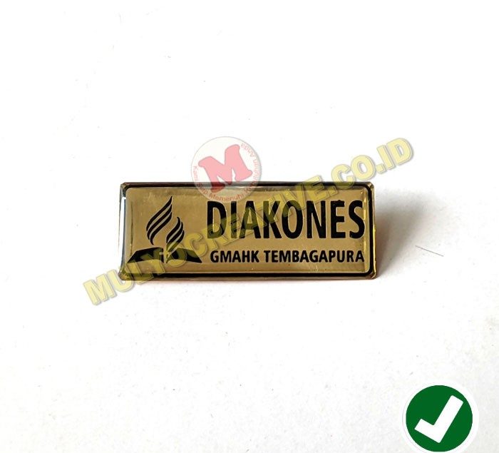 Pesan Name Tag Peniti – Papan Nama Dada Karyawan Diakones – Custom ...