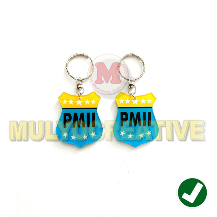Gantungan Kunci Akrilik Logo PMII – pesan name tag lencana pin plakat ...