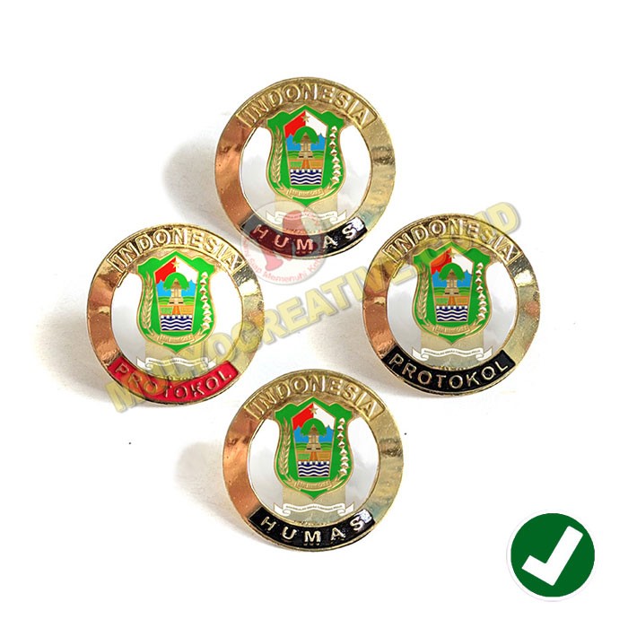 Beli Lencana Pin Humas Kabupaten Pin Humas Banjarnegara Model Bulat ...