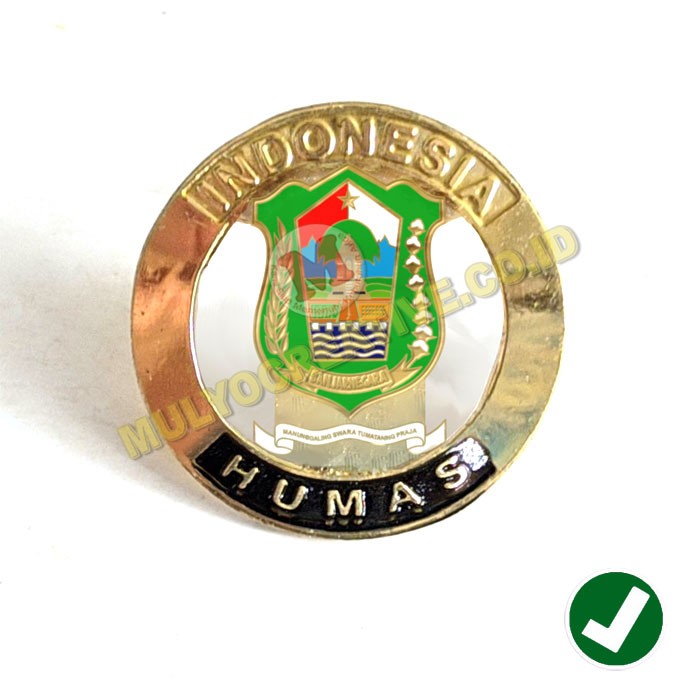 Beli Lencana Pin Humas Kabupaten Pin Humas Banjarnegara Model Bulat ...