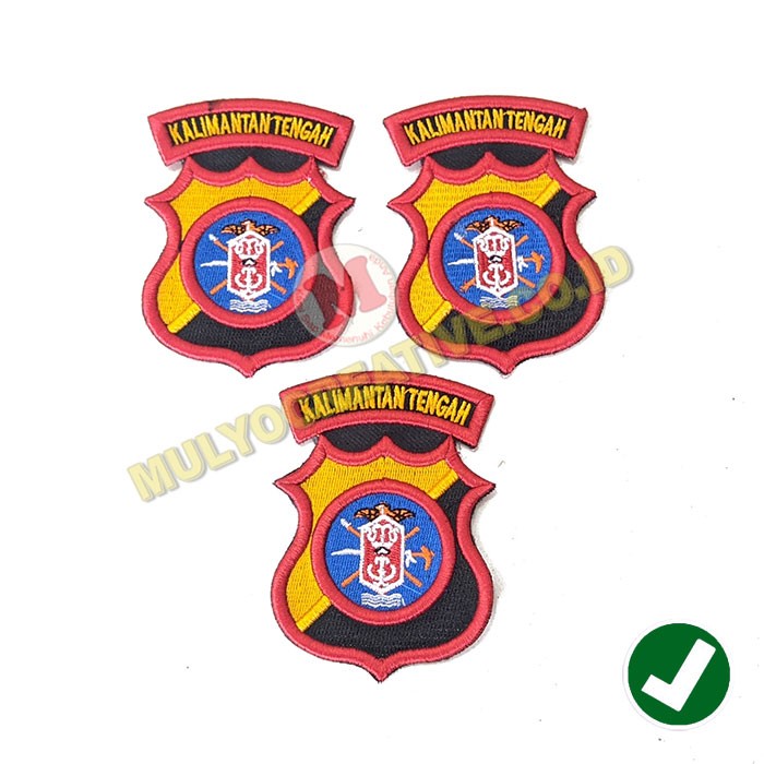 Pesan Badge Patch Logo Polda Kalimantan Selatan – Bordir Timbul Murah ...