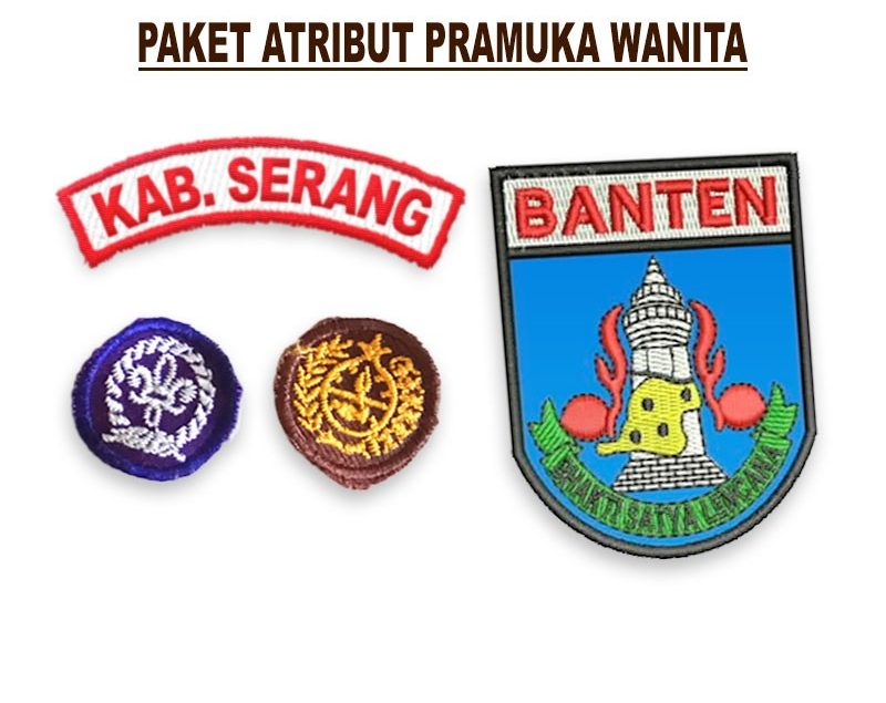 Jual Bordir Seragam Pramuka Kwarcab Kwarda Banten – pesan name tag ...