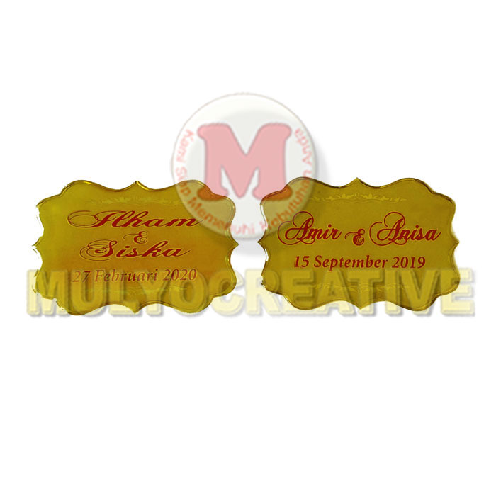 Terima Pesan Label Plat Wedding – Plat Label Hantaran Pernikahan Harga ...