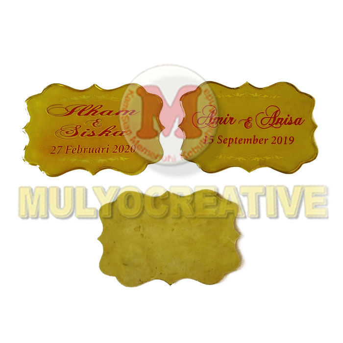 Terima Pesan Label Plat Wedding – Plat Label Hantaran Pernikahan Harga ...
