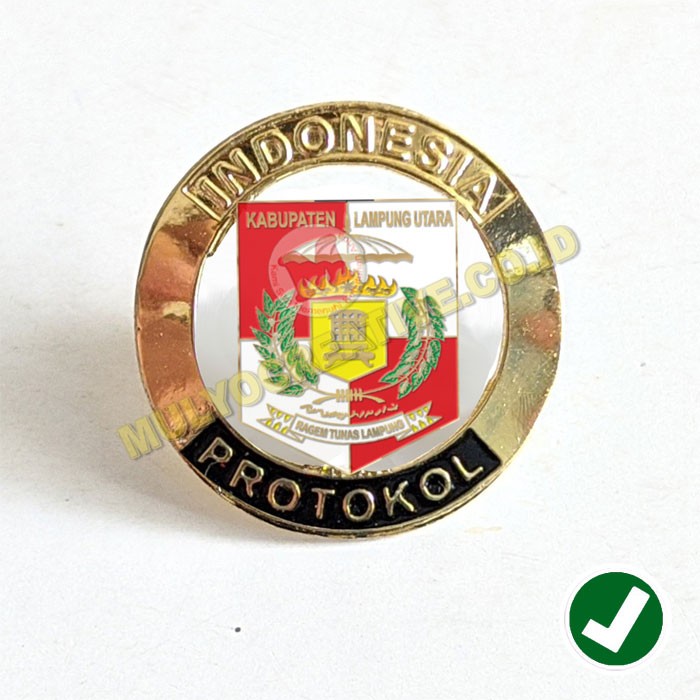 Jual Lencana Protokol Daerah Pin Protokol Kabupaten Lampung Utara ...