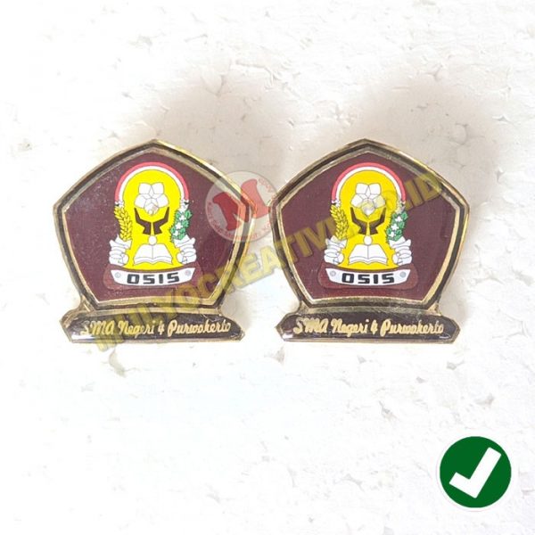 Tempat Jual Pin Osis Sekolah Custom Desain Nama Sekolah dan Logo ...