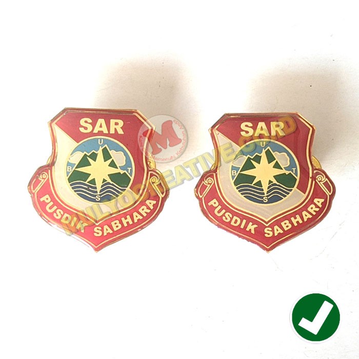 Beli Brevet Pin Logo SAR Pusdik Sabhara – pesan name tag lencana pin ...