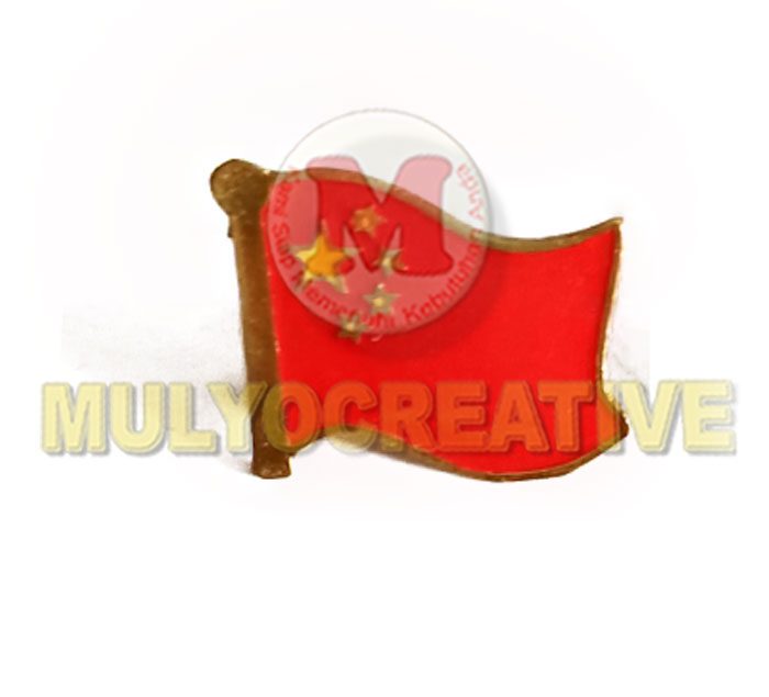 Jual Lapel Pin – Flag Pin – Pin Bendera RRC Bahan Logam Kuningan ...