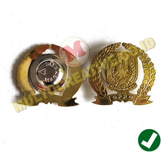 Lencana Pin DPRD Padi Kapas Pengait Magnet – Pin DPRD – pesan name tag ...