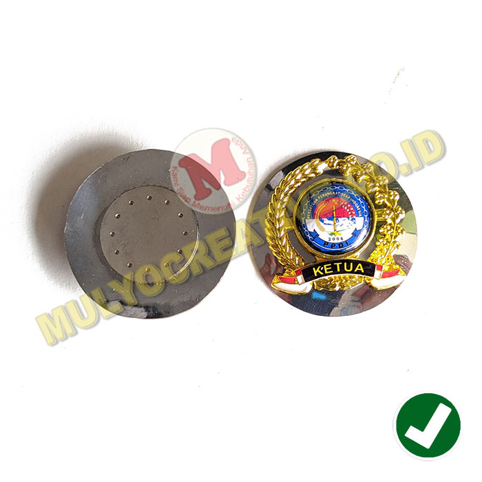 Pin Ketua PPDI Lencana Ketua Model Padi Kapas Magnet Pin PPDI Ketua ...