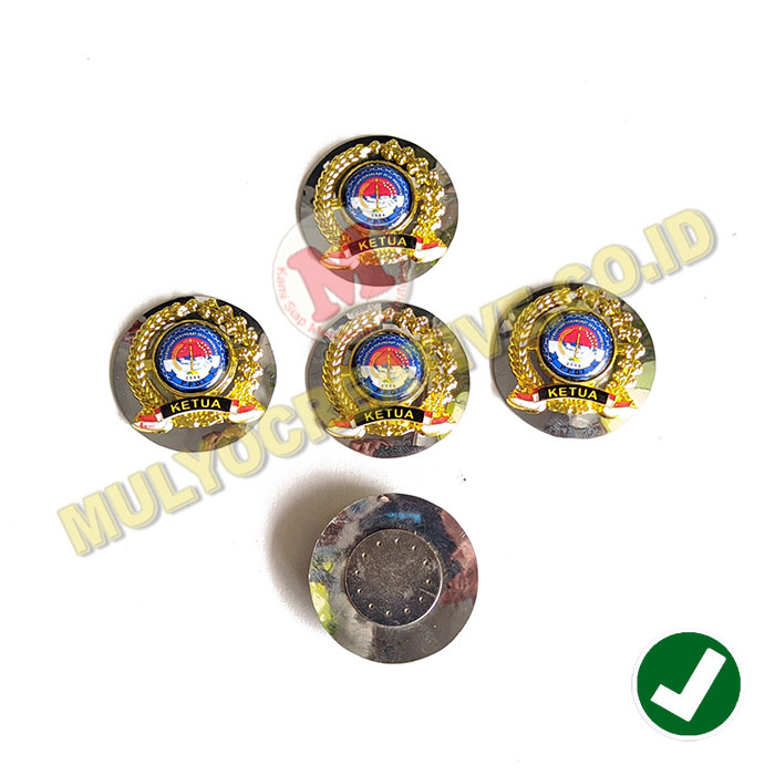 Pin Ketua PPDI Lencana Ketua Model Padi Kapas Magnet Pin PPDI Ketua ...