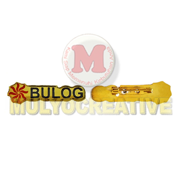 Buat Merchandise Promosi Unik – Pin Logo Bulog Bahan Logam Kuningan ...