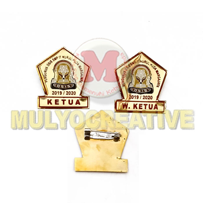 Jual Pin Kuningan Logo Custom – Pin Pengurus OSIS SMP IT Margajaya 2 ...