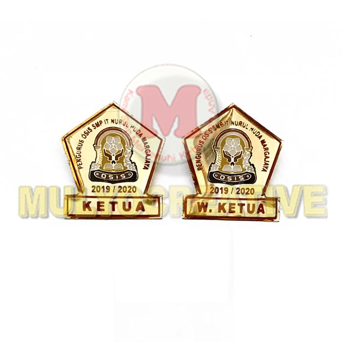 Jual Pin Kuningan Logo Custom – Pin Pengurus OSIS SMP IT Margajaya 2 ...