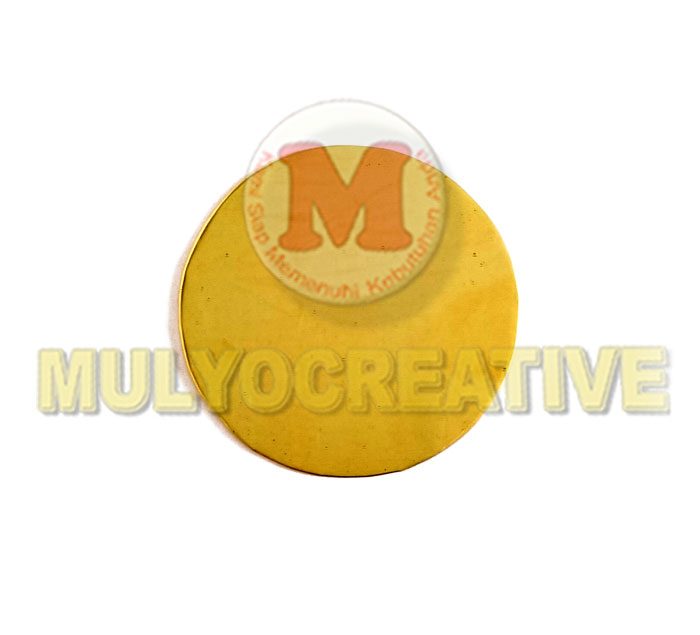 Jual Plat Kuningan Potong Bulat 0.5mm – pesan name tag lencana pin ...