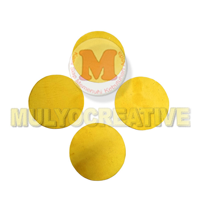 Jual Plat Kuningan Potong Bulat 0.5mm – pesan name tag lencana pin ...