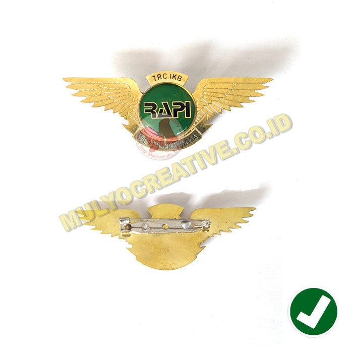 Pesan Pin Wing Murah – Custom Wing Logo RAPI Bahan Logam – pesan name ...