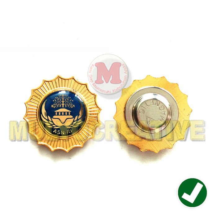 Jual Pin Magnetik Golongan ASN Korpri – pesan name tag lencana pin ...
