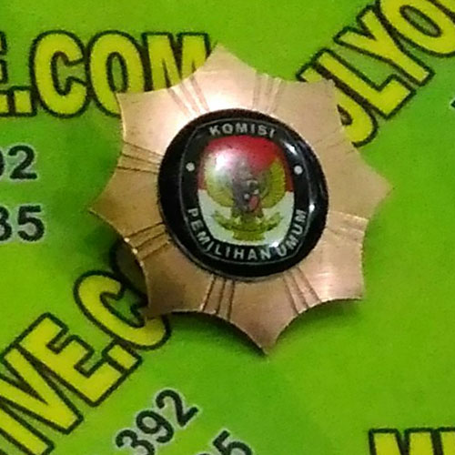 Lencana Pin, Pin KPU – pesan name tag lencana pin plakat lycal resin ...
