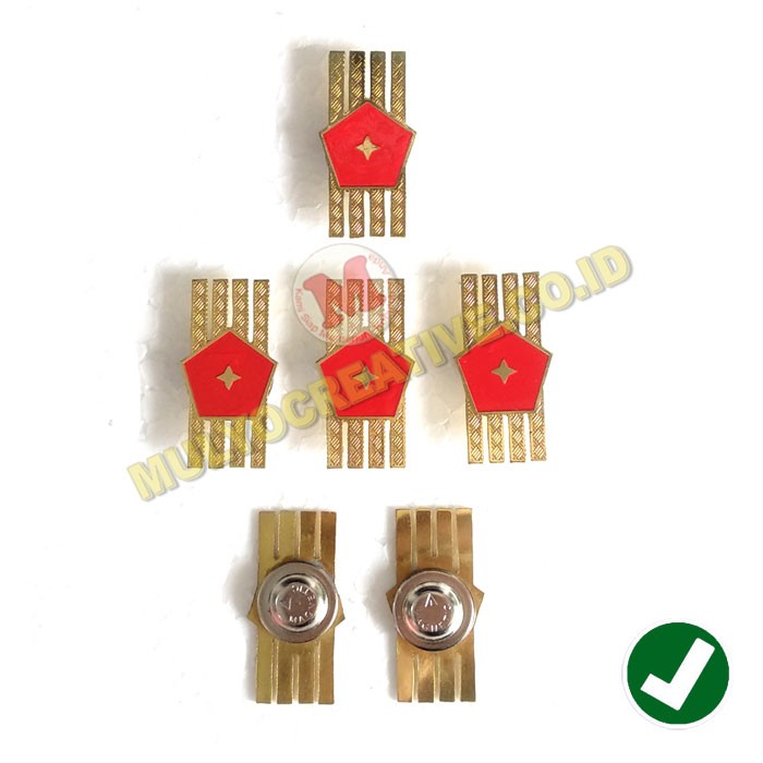 Jual Pin Kerah Monogram Tanda Pangkat Pegawai Kementerian Pertahanan ...