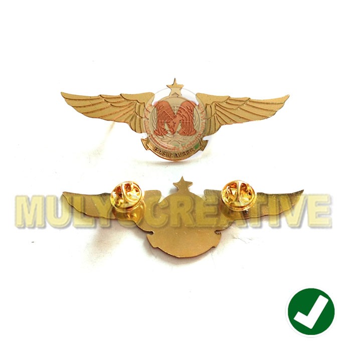 Wing Brevet Aviation Security – Wing Brevet Basic AVSEC Bahan Logam ...