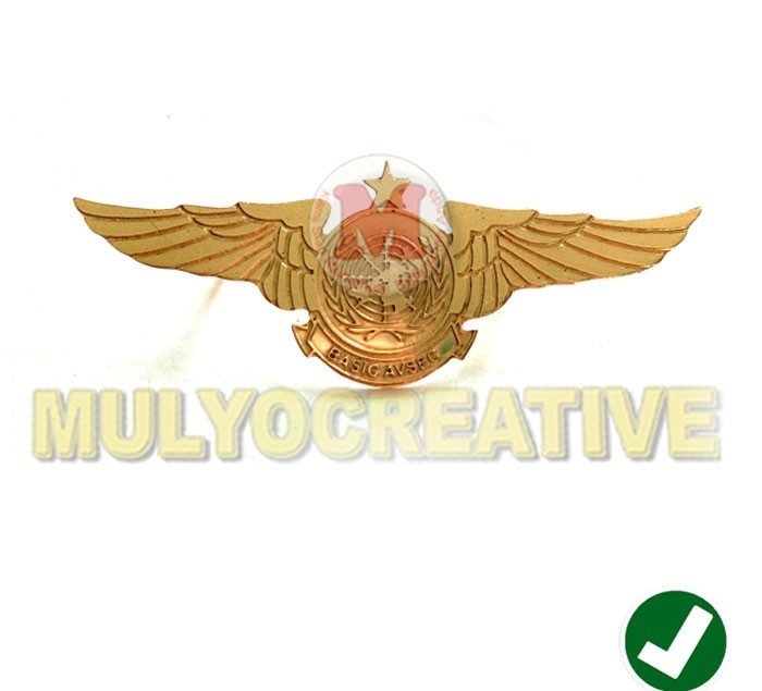 Wing Brevet Aviation Security – Wing Brevet Basic AVSEC Bahan Logam ...