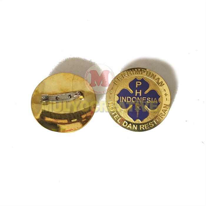 Jual Pin PHRI Model Bulat Pin Bros Perhimpunan Hotel Dan Restoran ...