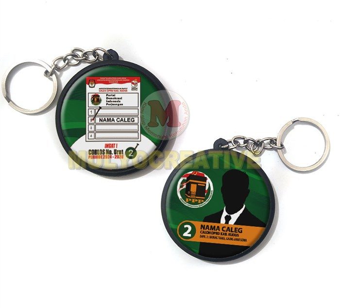 Order Gantungan Kunci Desain Caleg PPP Dua Sisi – Souvenir Caleg PPP ...