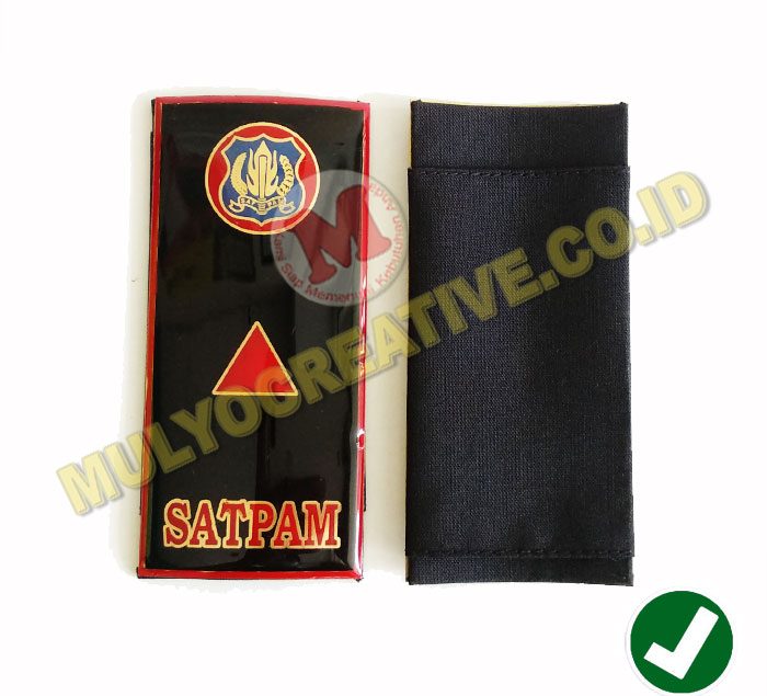Pangkat Satpam Evolet Satpam Gada Utama Warna Merah – pesan name tag ...