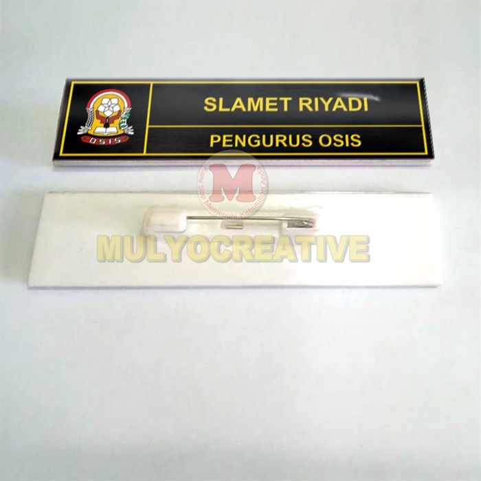 Pesan Papan Nama Dada OSIS Nametag – Name Tag Custom Logo OSIS – pesan ...