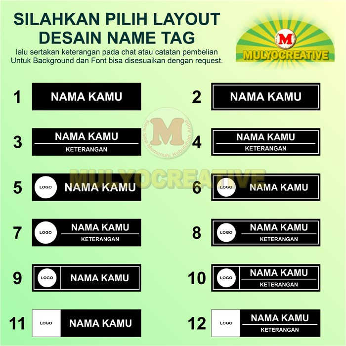 Pesan Papan Nama Dada OSIS Nametag – Name Tag Custom Logo OSIS – pesan ...