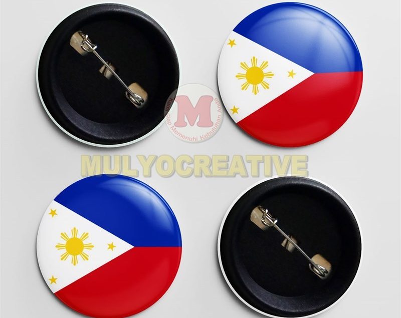 Jual Bros Button Bendera Philippines – pesan name tag lencana pin ...