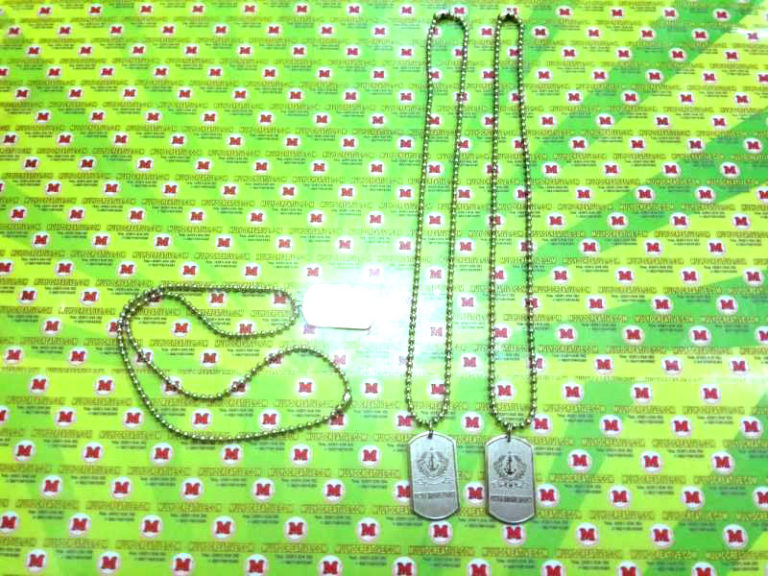 Pesan Kalung Plat Identitas, Kalung Militer, Kalung Tentara – pesan ...