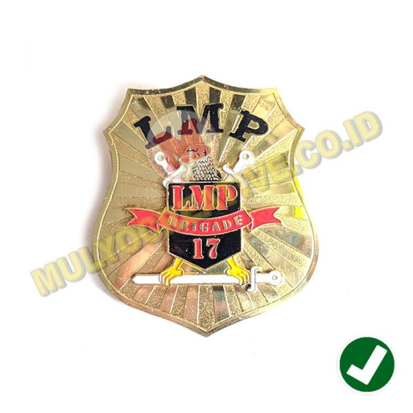 Lencana LMP Lencana Brevet Laskar Merah Putih Model Perisai Murah ...